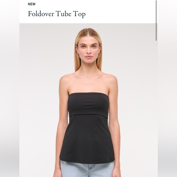 Abercrombie & Fitch | Tops | Abercrombie Fitch Fold Over Tube Top Xl ...